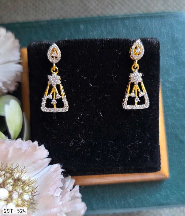 SST 524 | LUMINARY TEARDROP GLAMOUR EARRINGS – Elite Jewellery